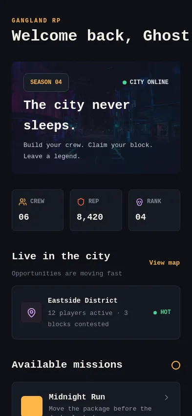 Gangland RP Mobile