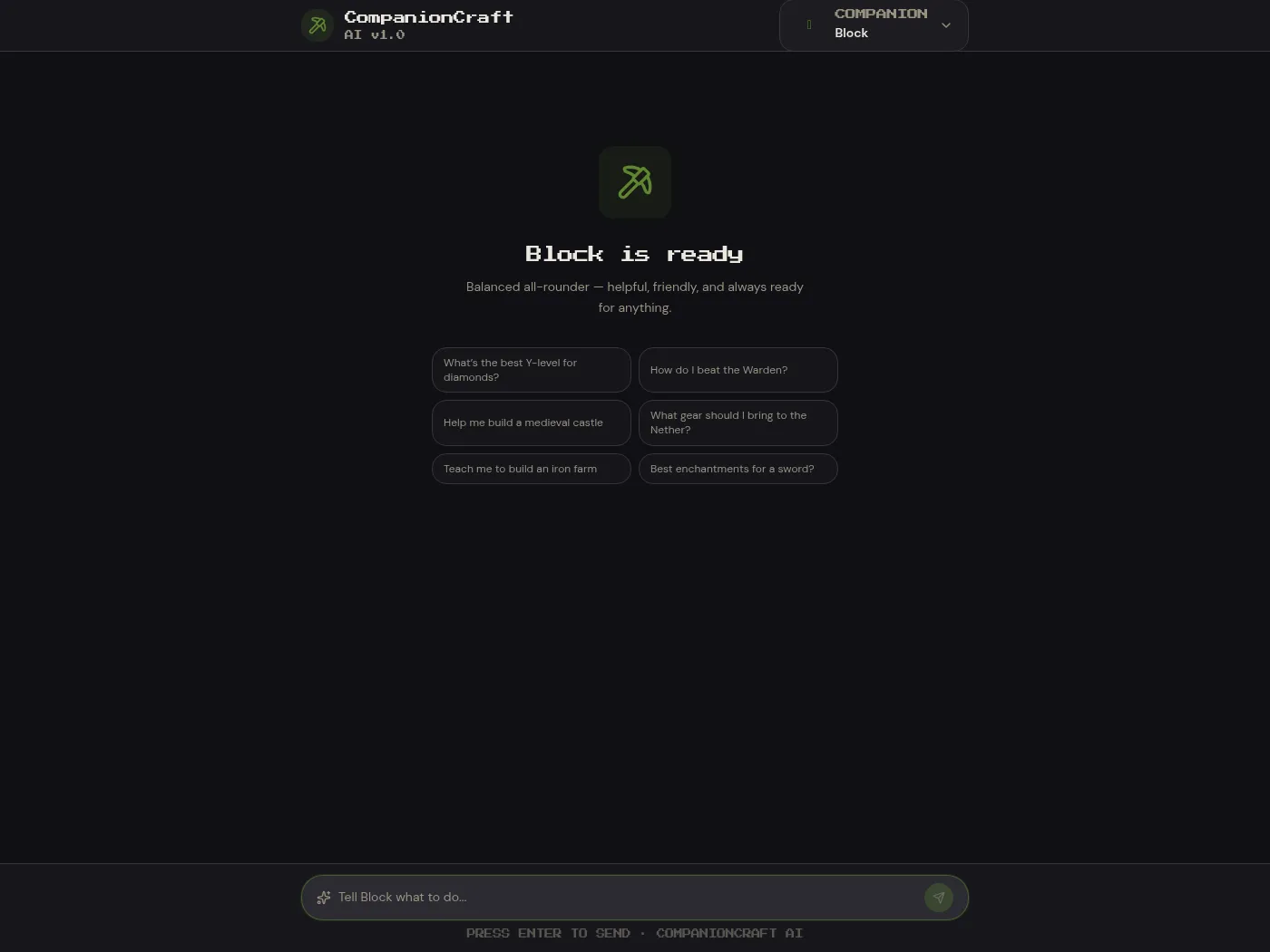 CompanionCraft AI