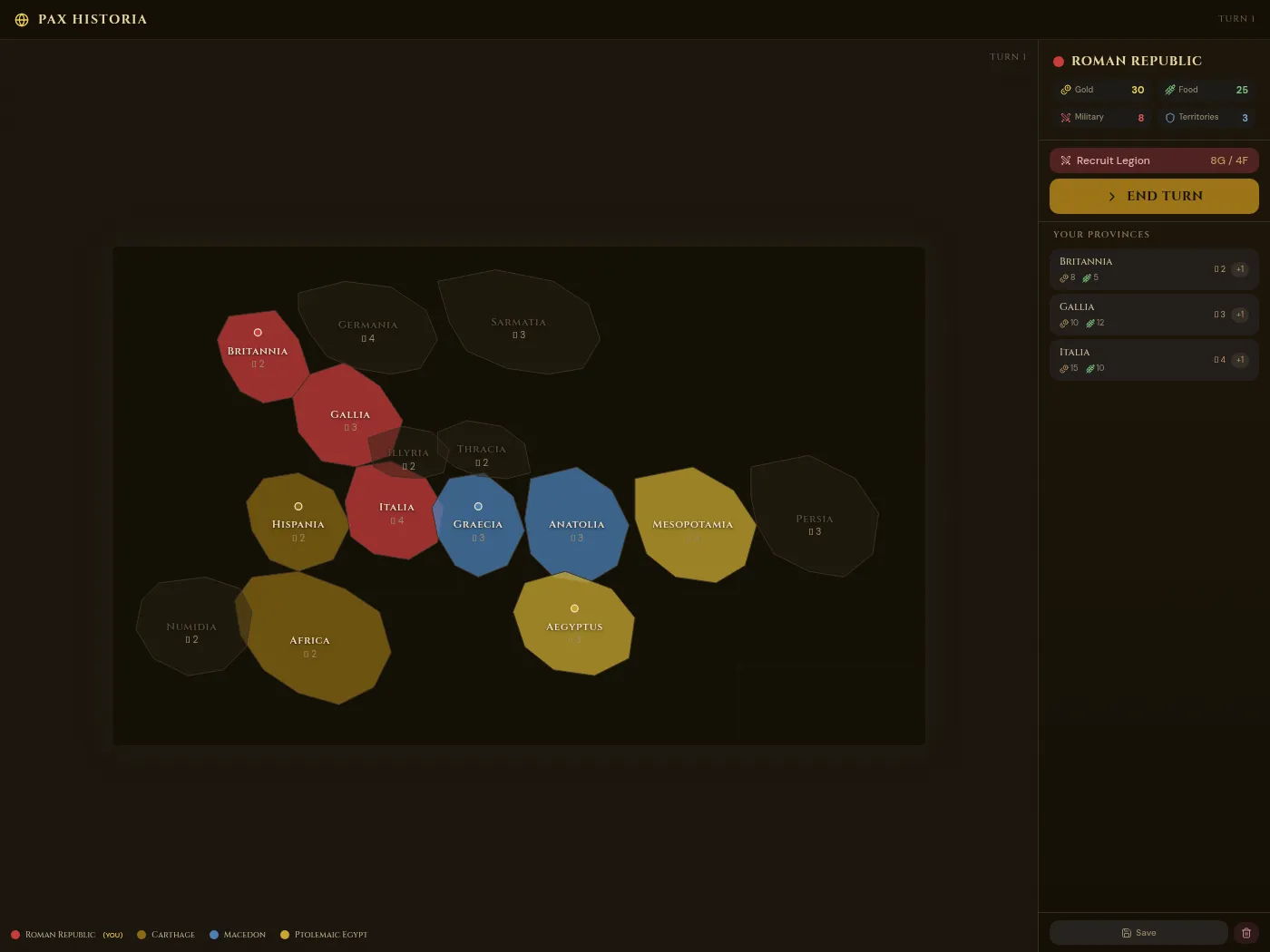 Pax Historia Web Clone