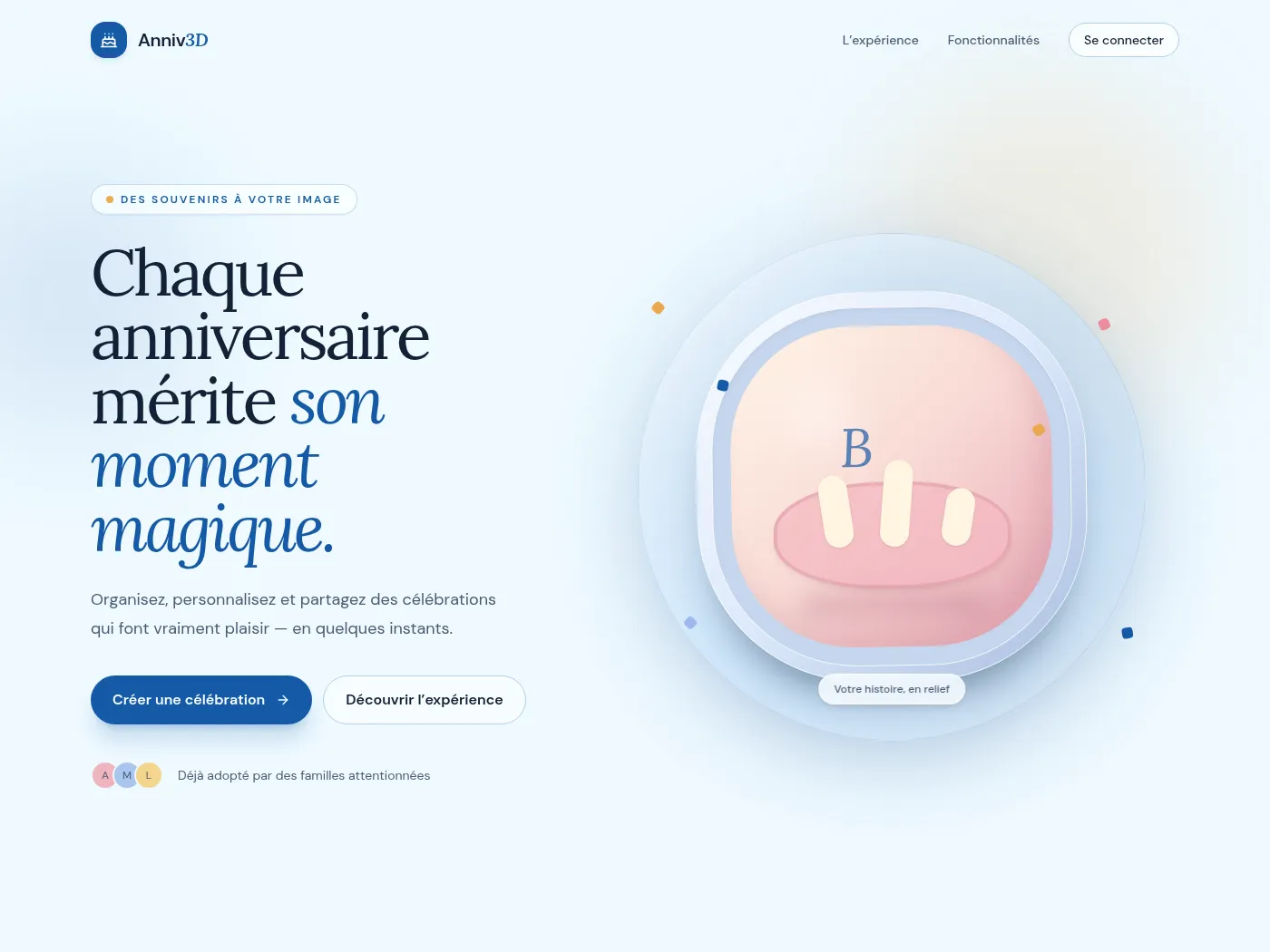 Anniv3D Launch Page