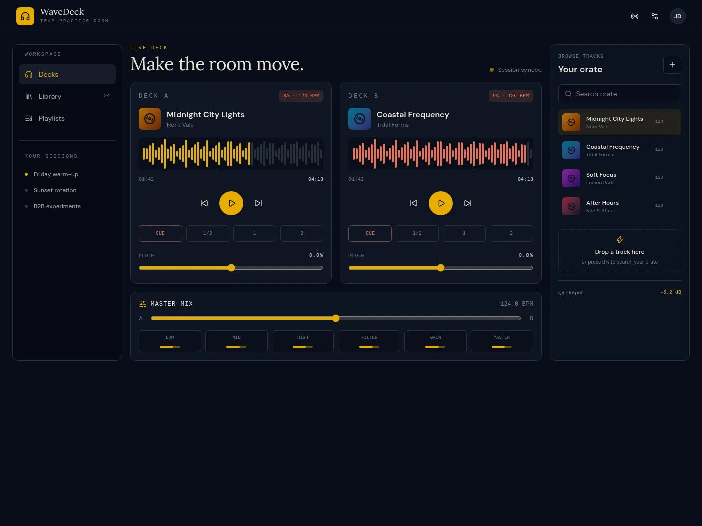 WaveDeck DJ Simulator