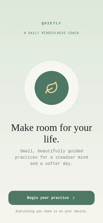 Daily Mindfulness Coach