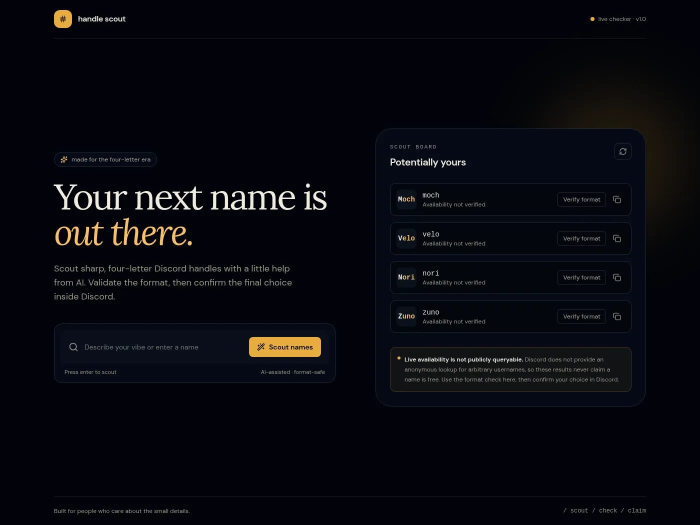 Discord Handle Finder