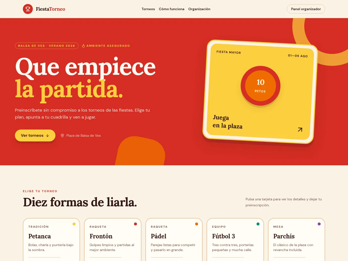 FiestaTorneo Web App