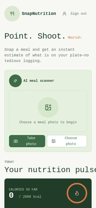 SnapNutrition AI Tracker