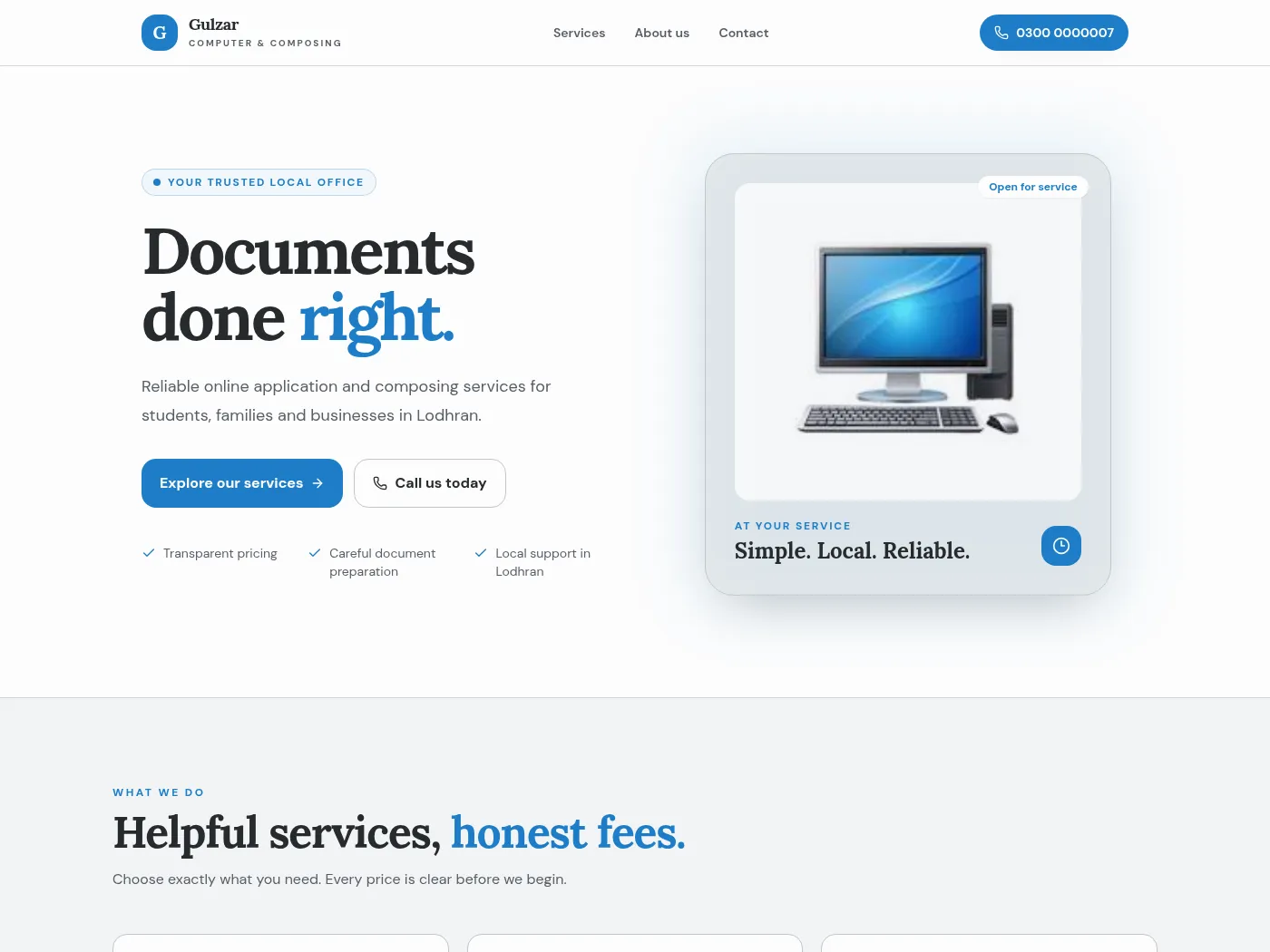 Gulzar Computer Portal