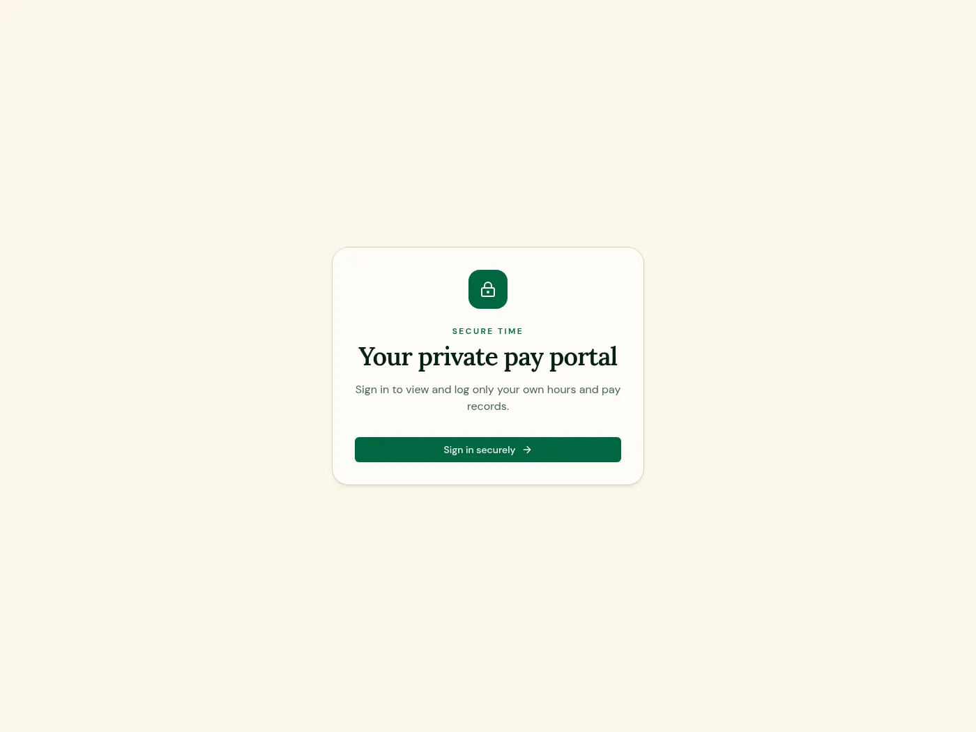 Secure Time Tracker