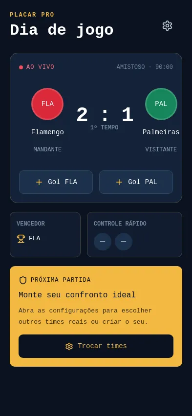 Placar Pro Mobile