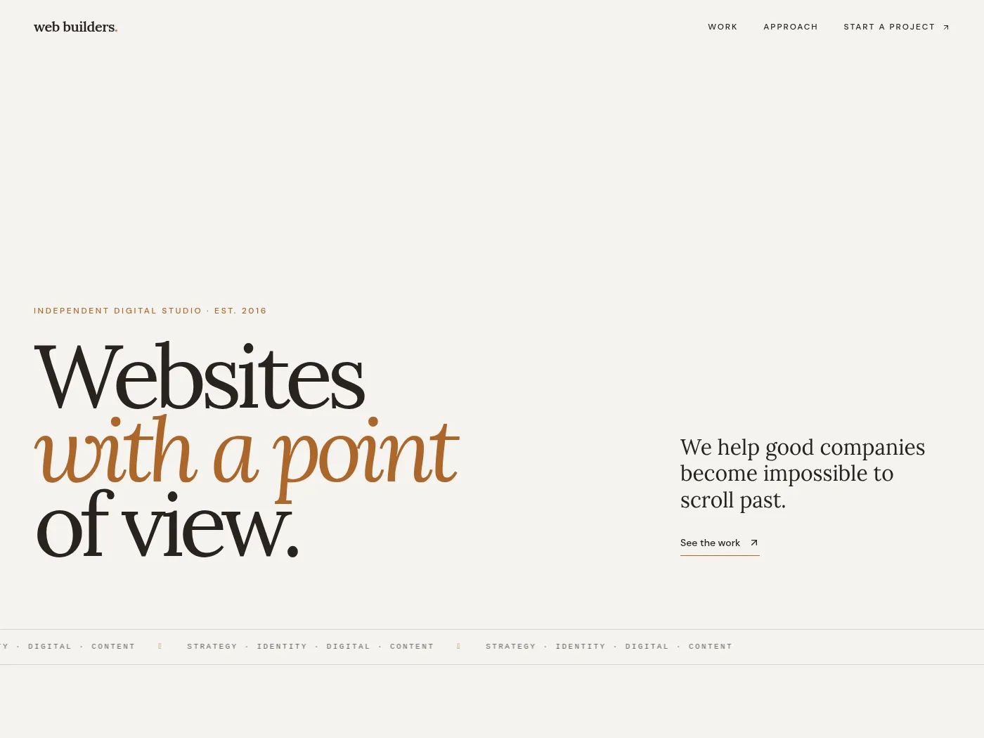 Web Builders Showcase
