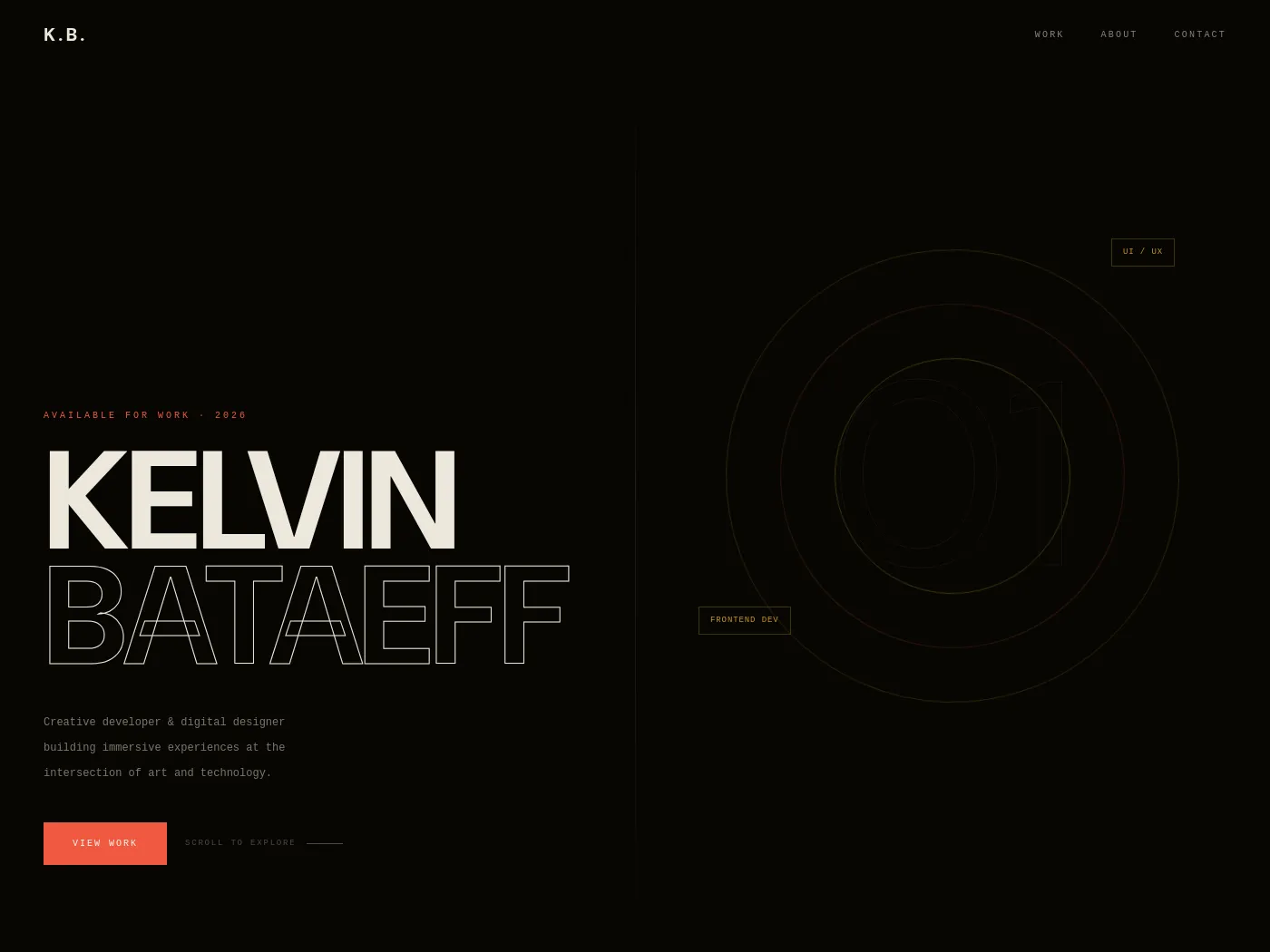 Kelvin Portfolio Desktop
