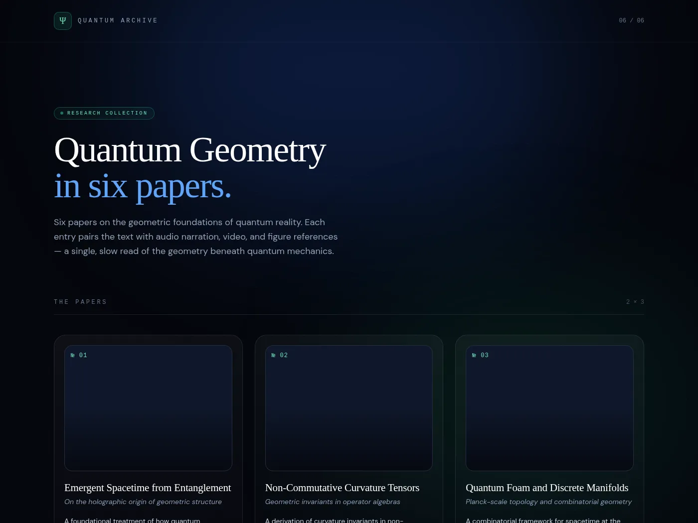 Quantum Papers Showcase