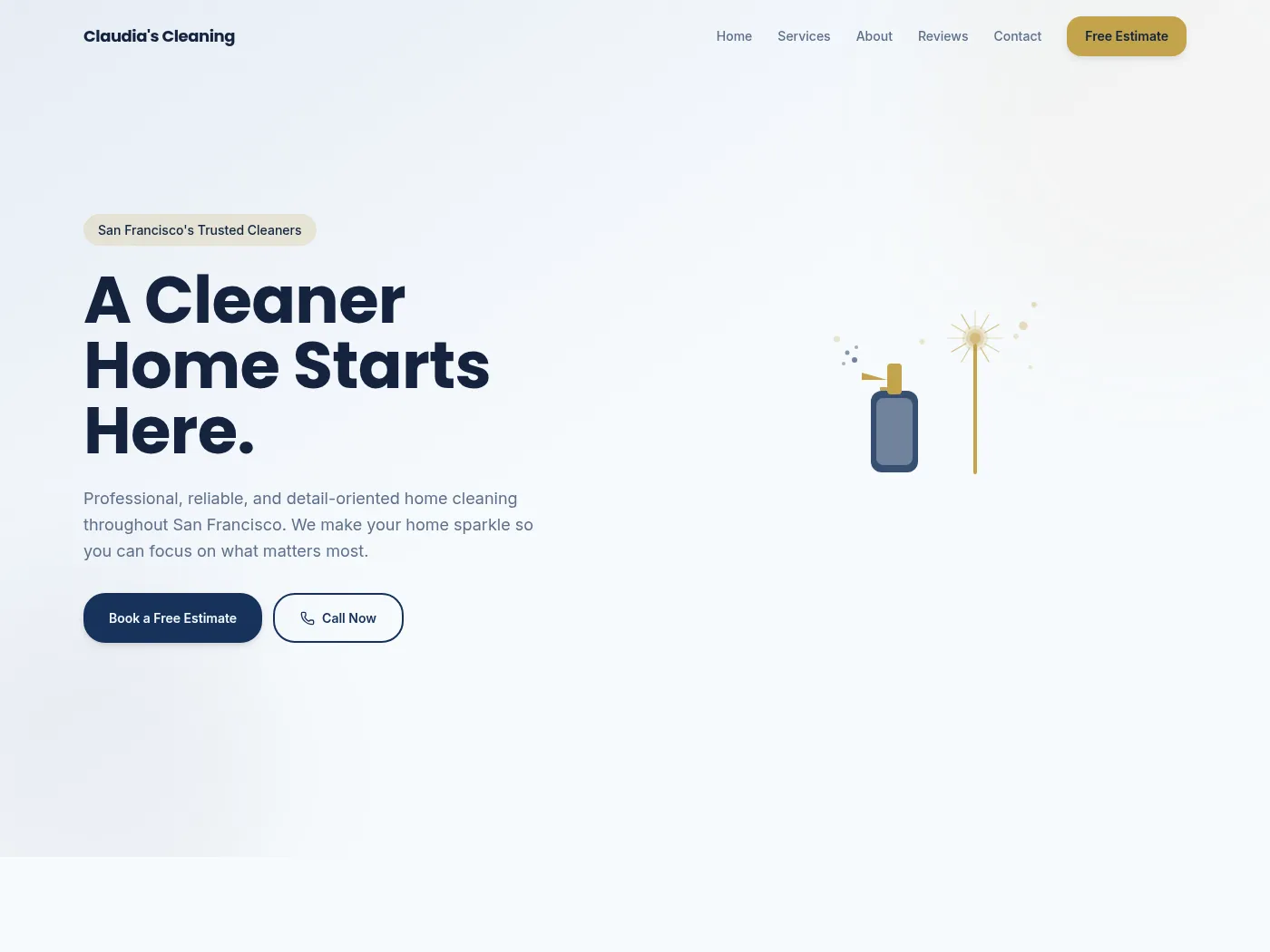 Claudia's Cleaning Website