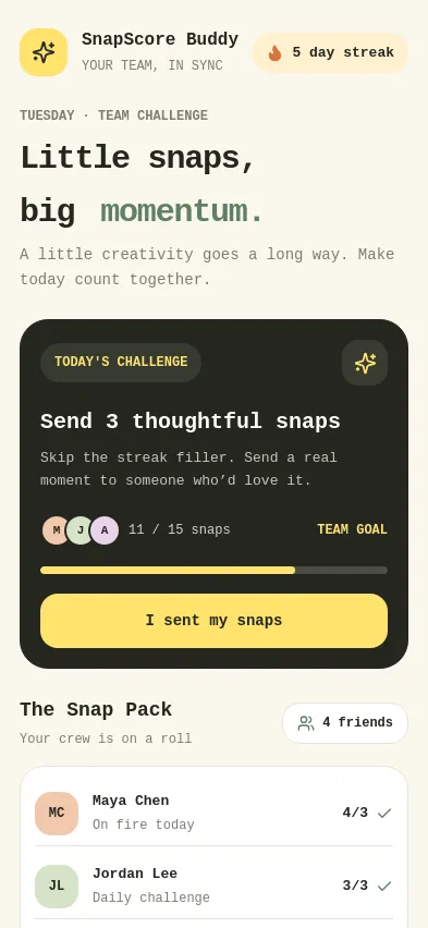 SnapScore Buddy