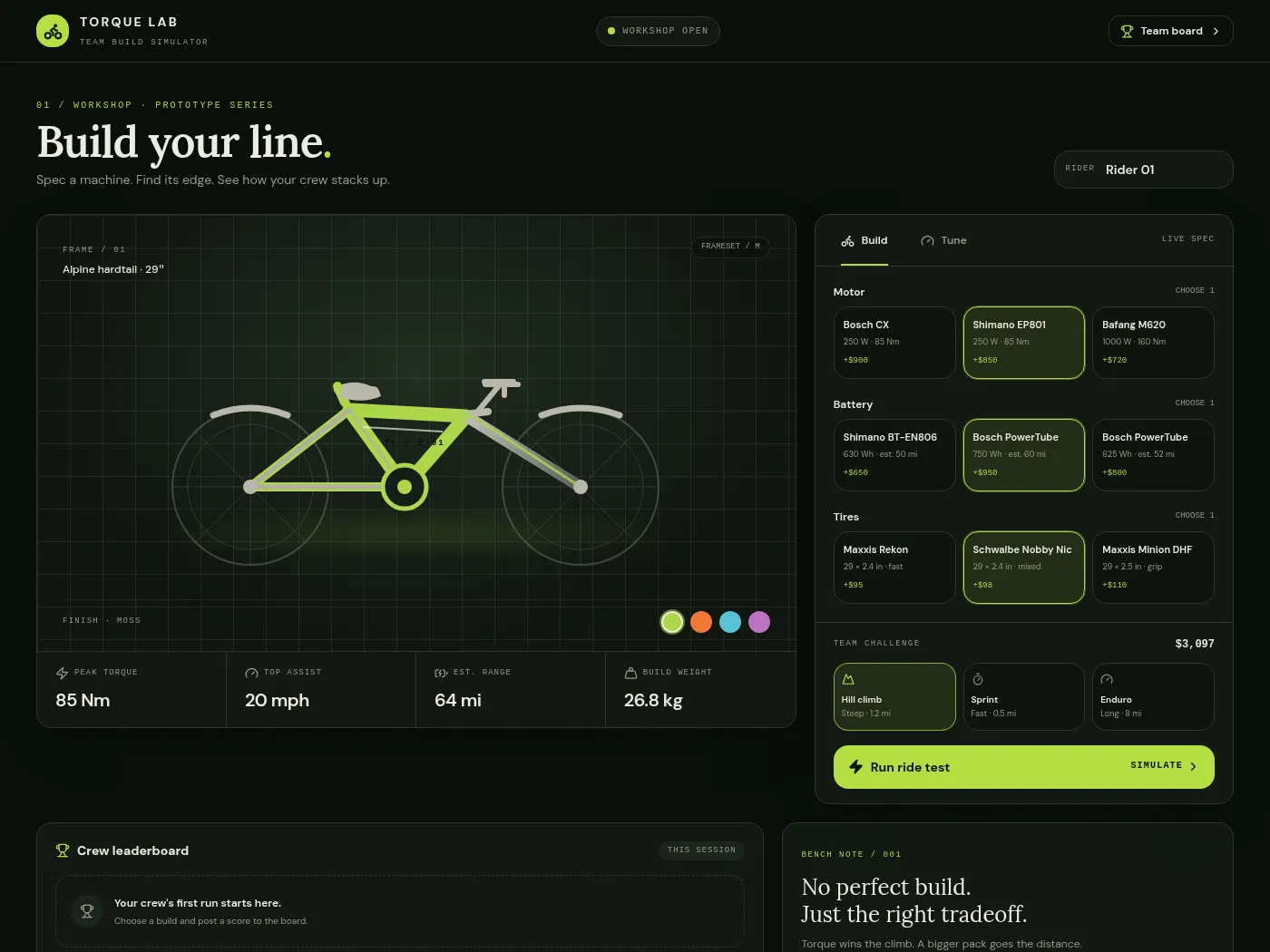 E-Bike Customizer Game