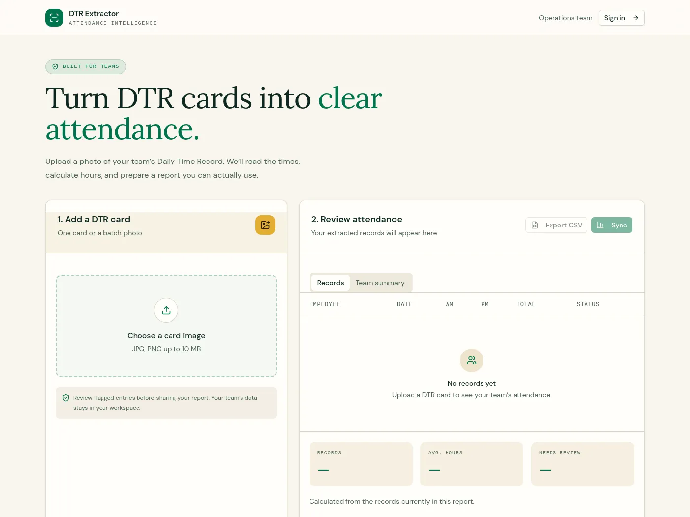 DTR Time Extractor
