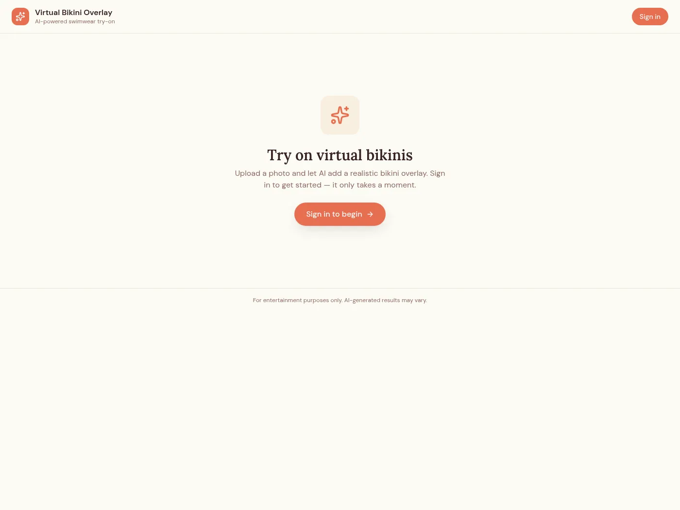 Virtual Bikini Overlay
