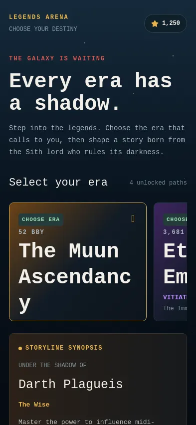 StarWars Legends Arena