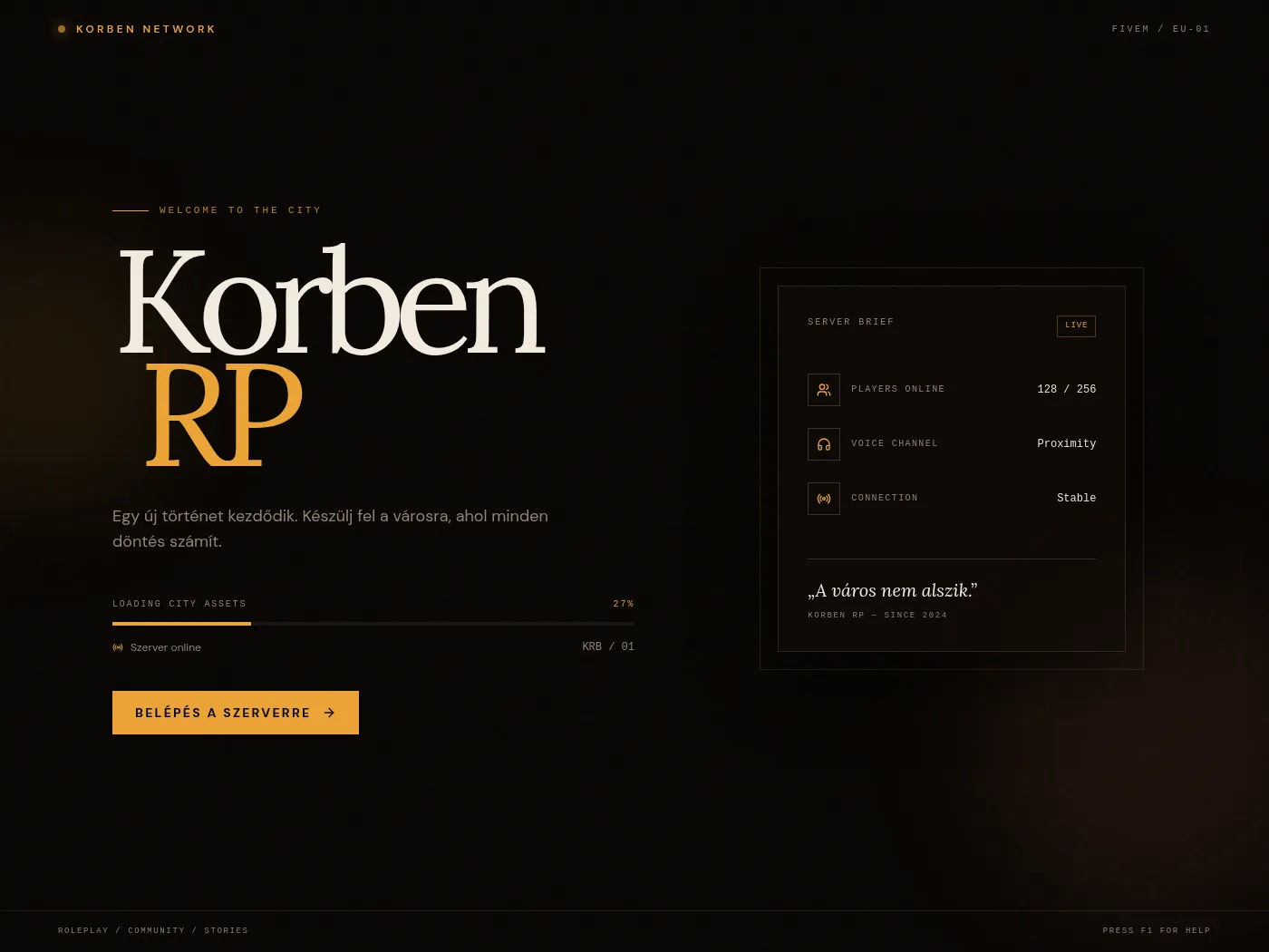 Korben RP Loading Screen