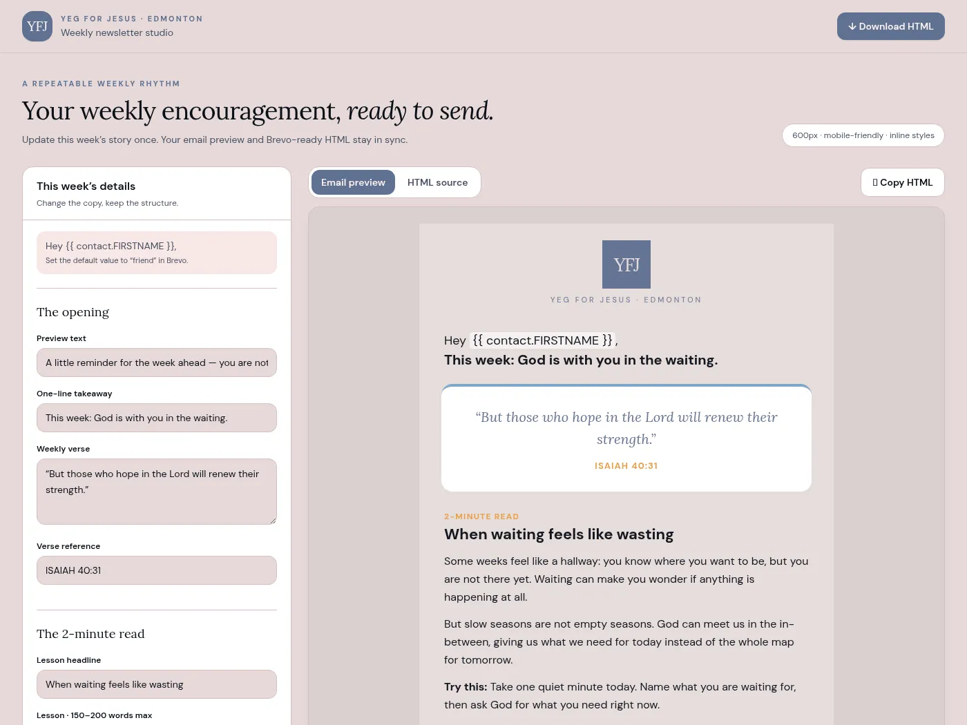 Brevo Newsletter Template