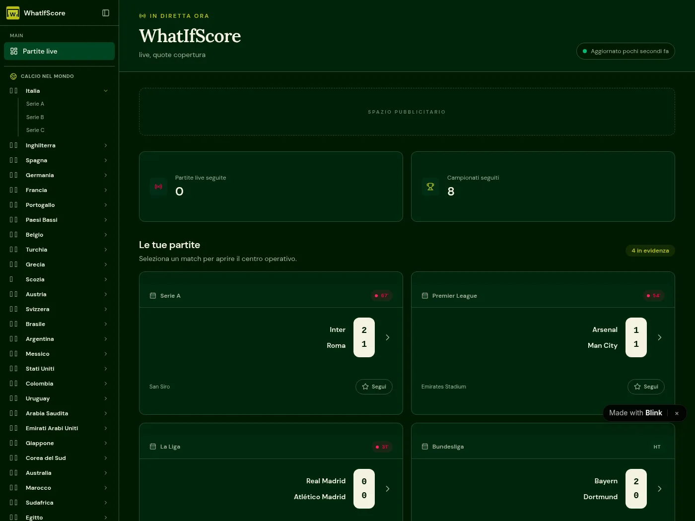 LiveScore Copertura Pro