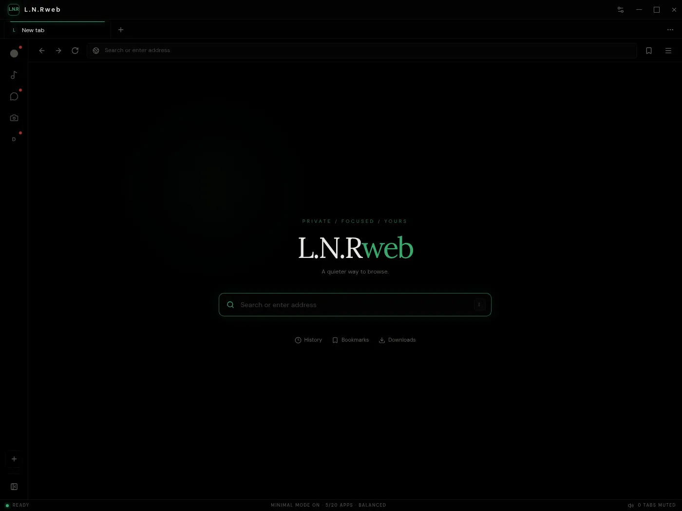 L.N.Rweb Minimalist Browser