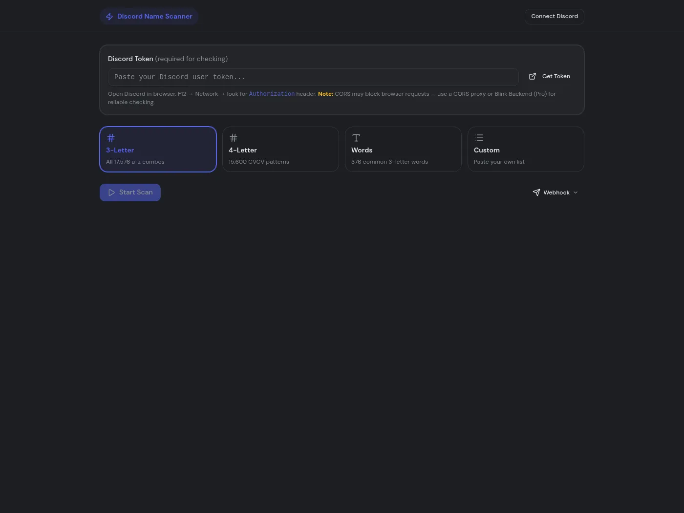 Discord Name Scanner