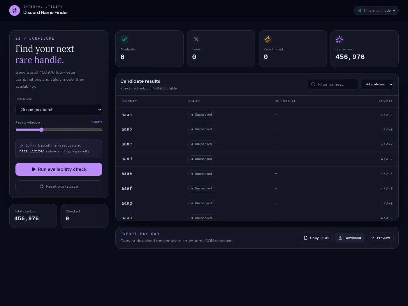 Discord Name Finder