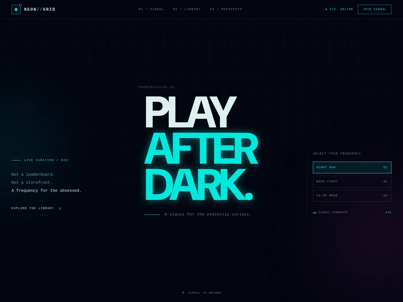 Neon Gaming Hub