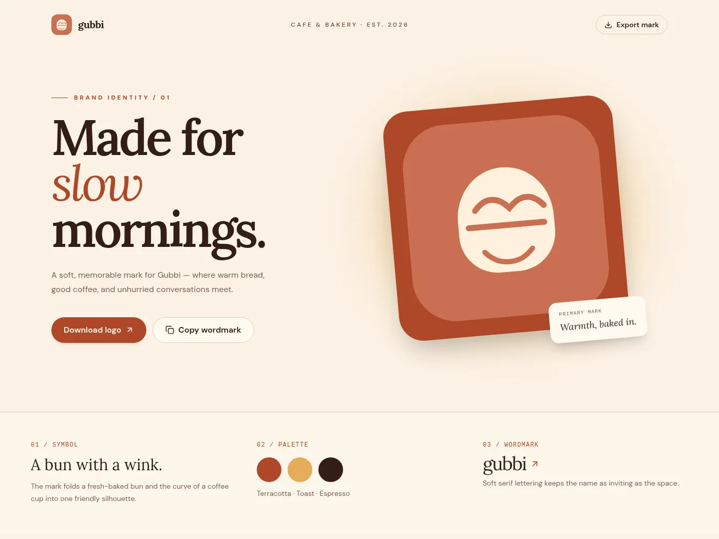 Gubbi Cafe & Bakery Logo