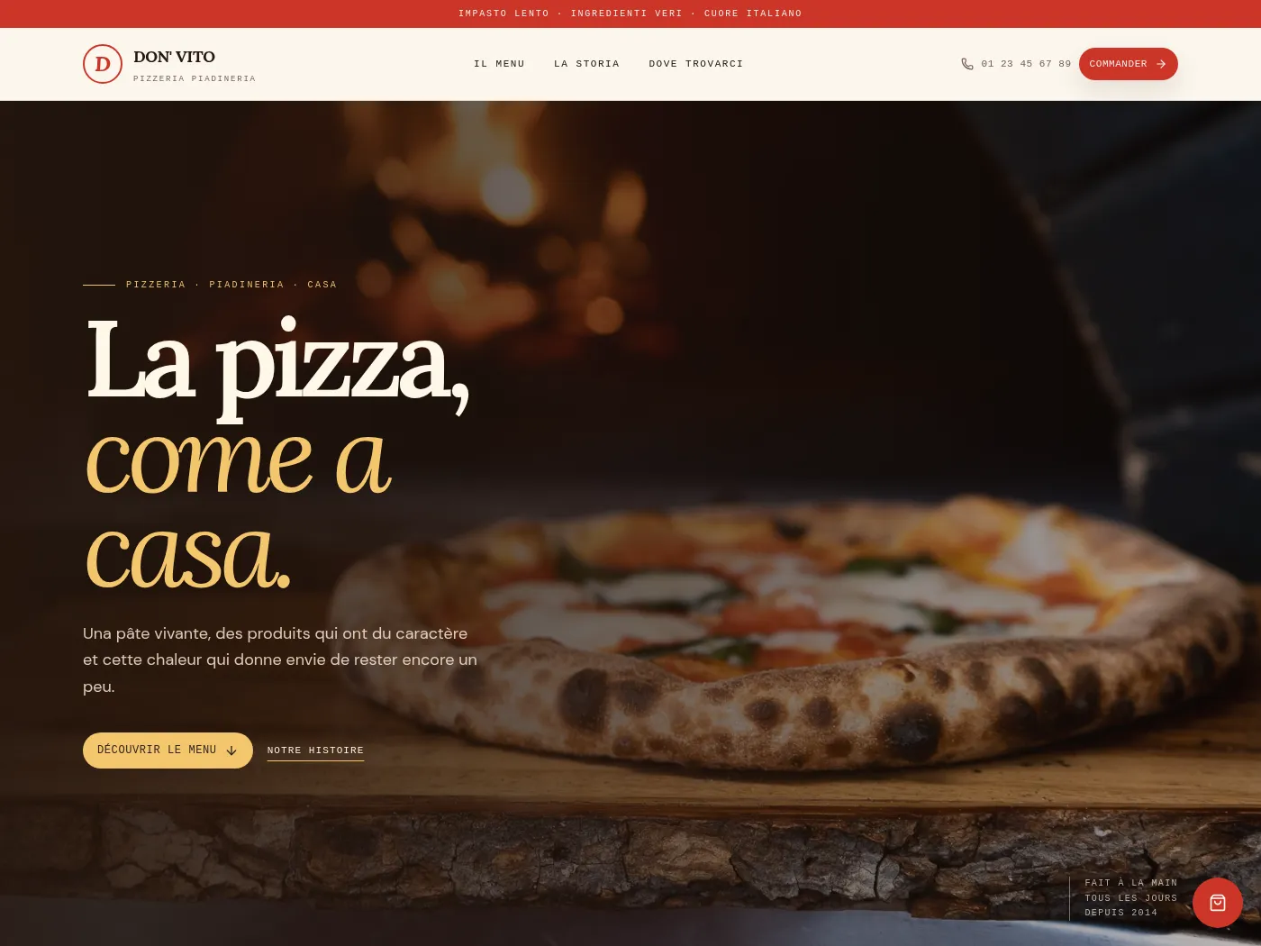 Don' Vito Pizzeria Site