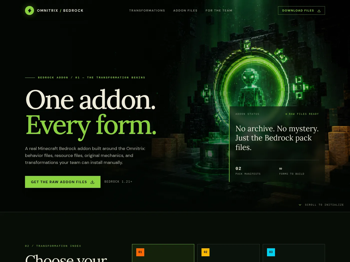 Omnitrix Addon Hub