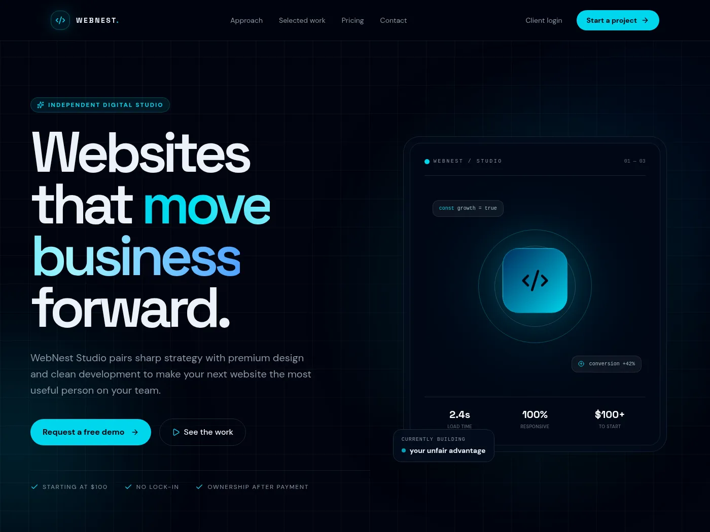 WebNest Studio Website