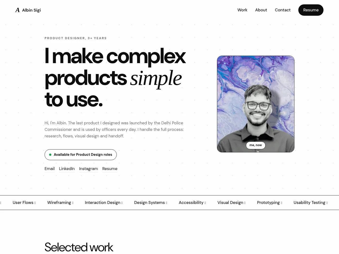 Albin Sigi Portfolio Clone