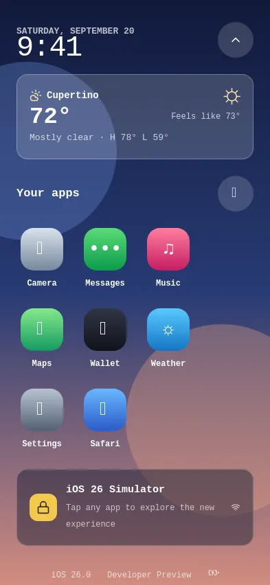 iOS 26 Simulator