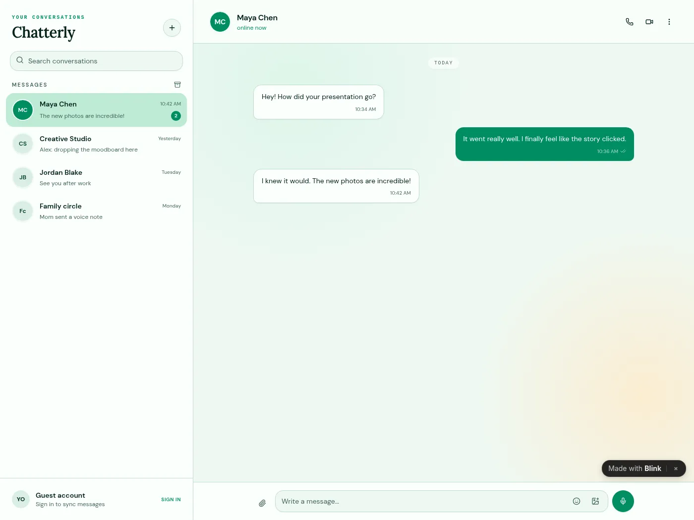Chatterly Messenger