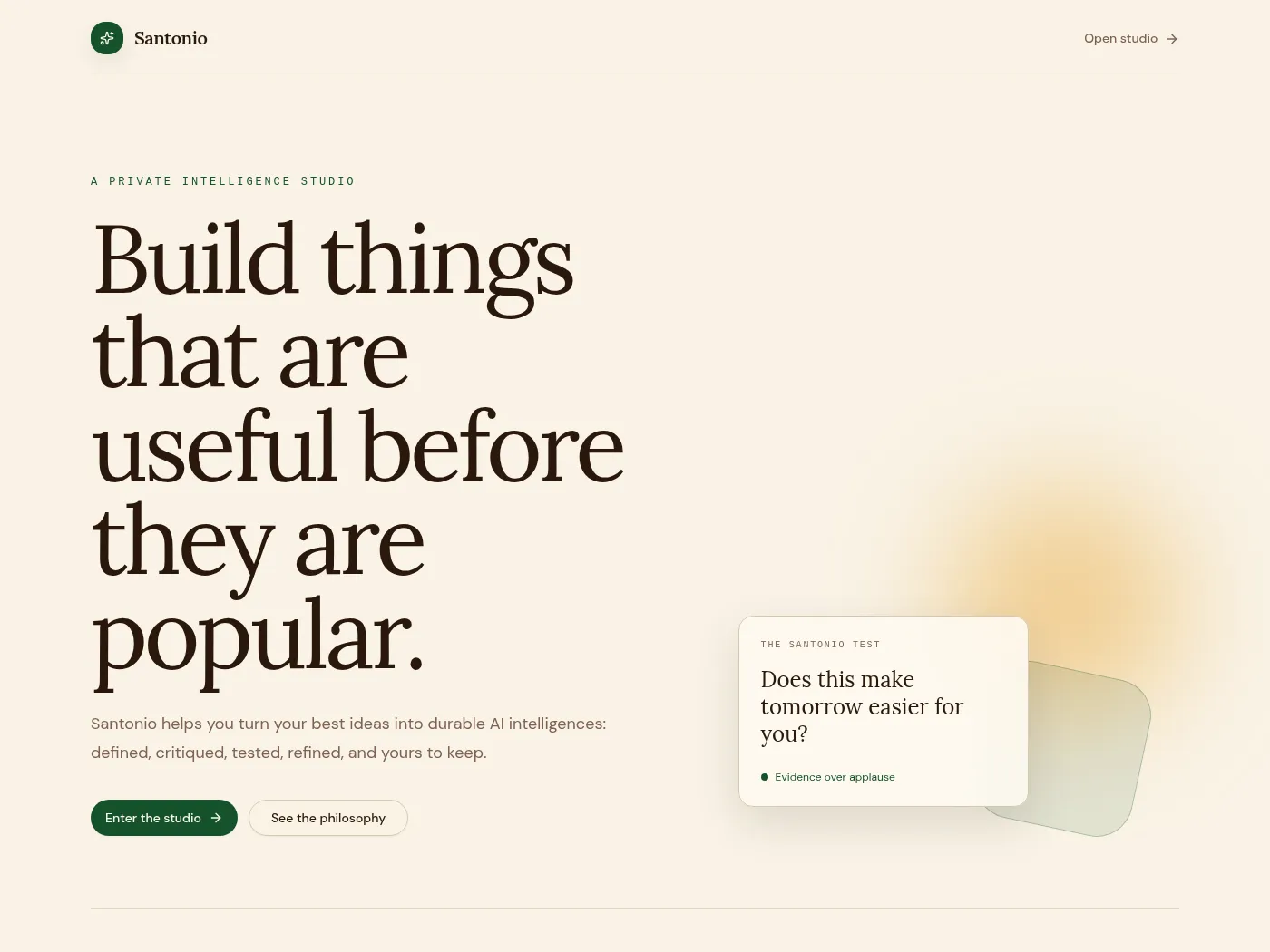 Santonio Intelligence Builder