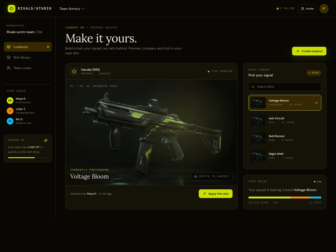Rivals Skin Studio