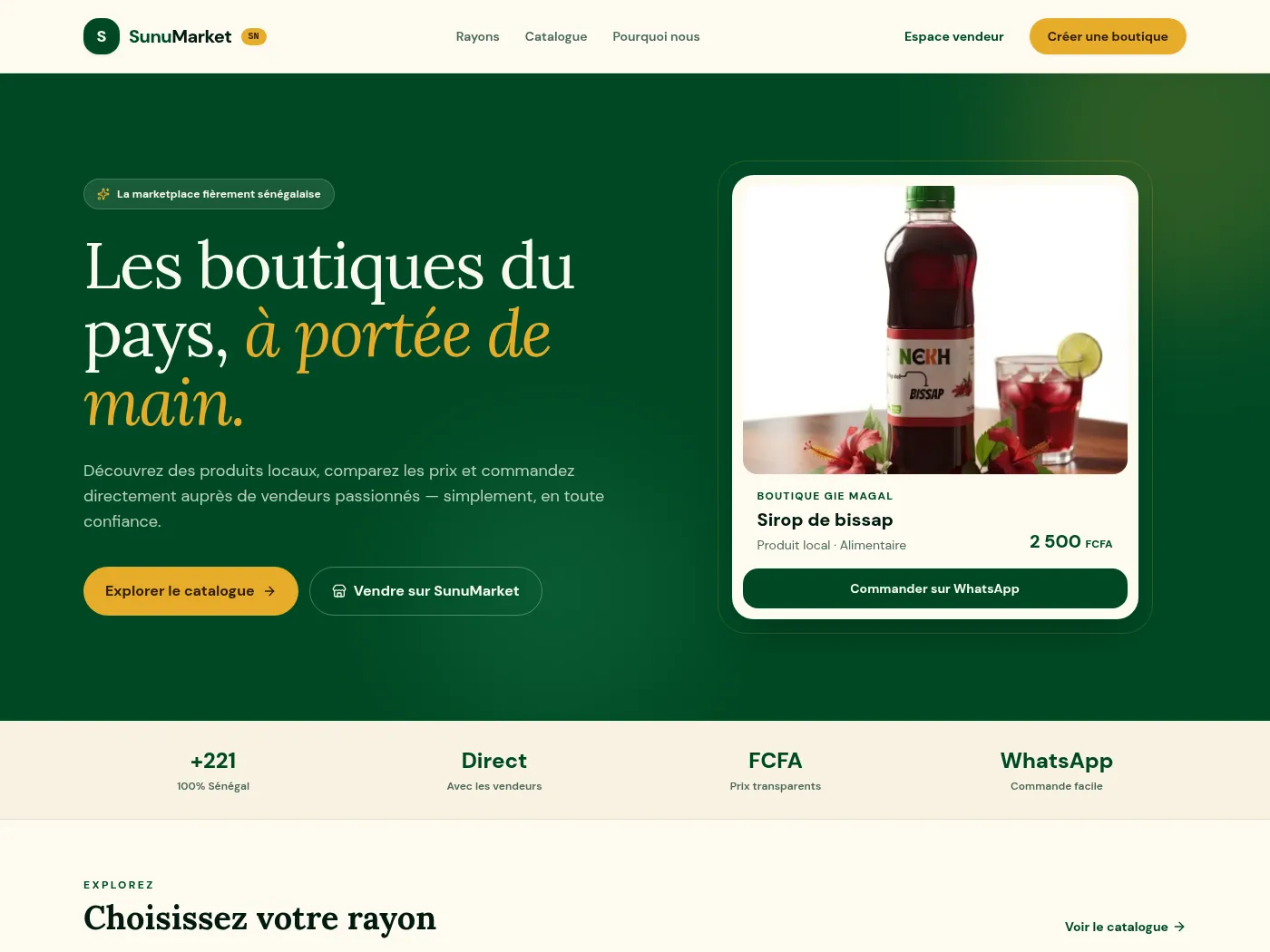 SunuMarkets Pro Web