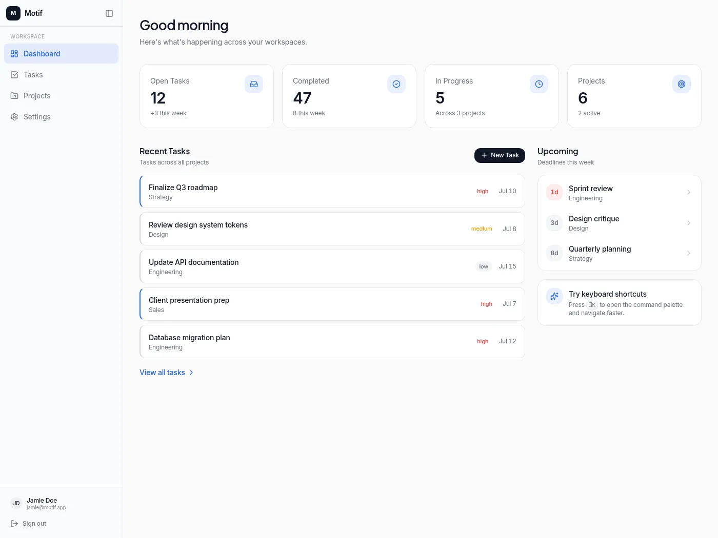 Motif Productivity Suite