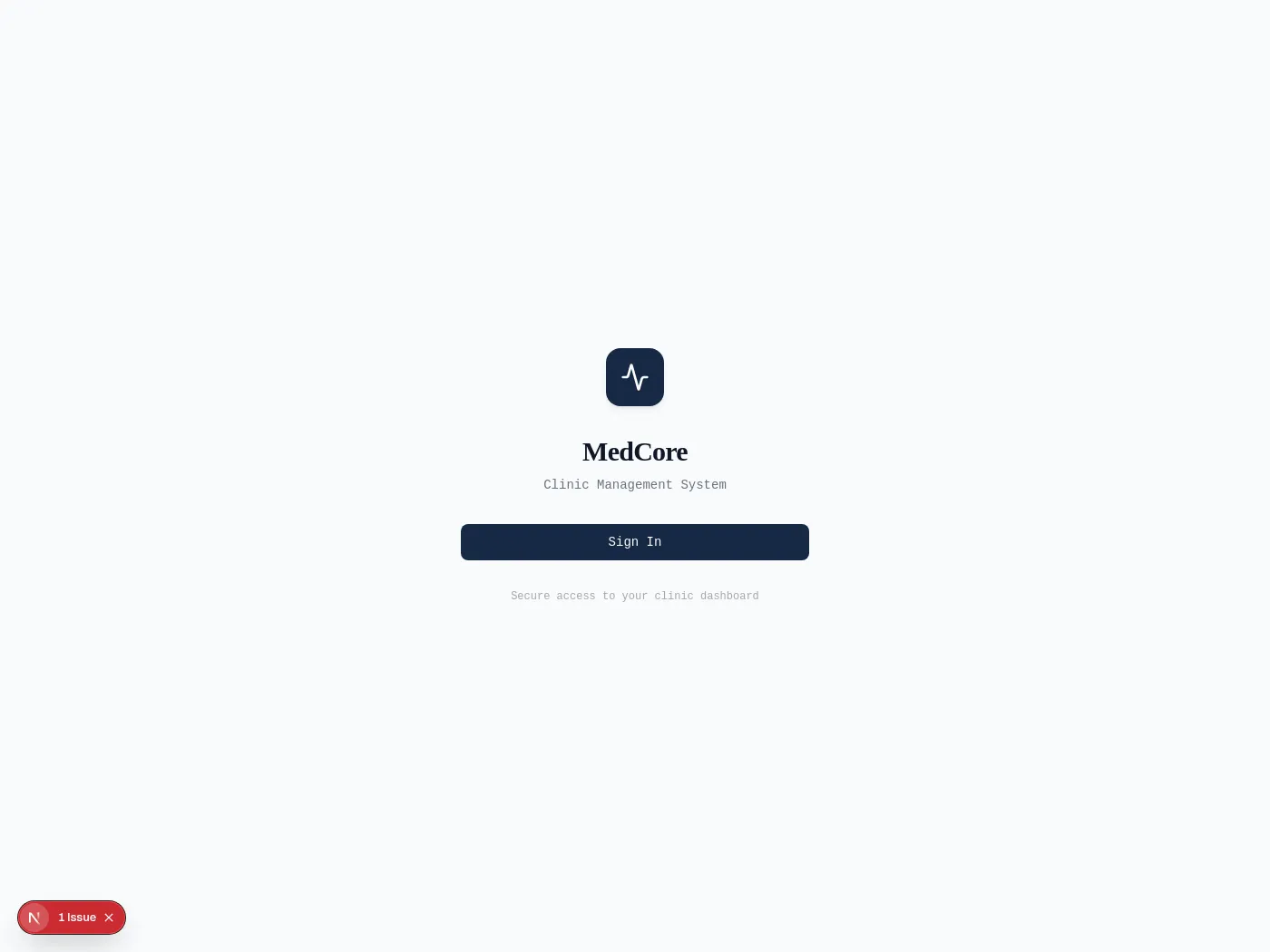MedCore SaaS Platform