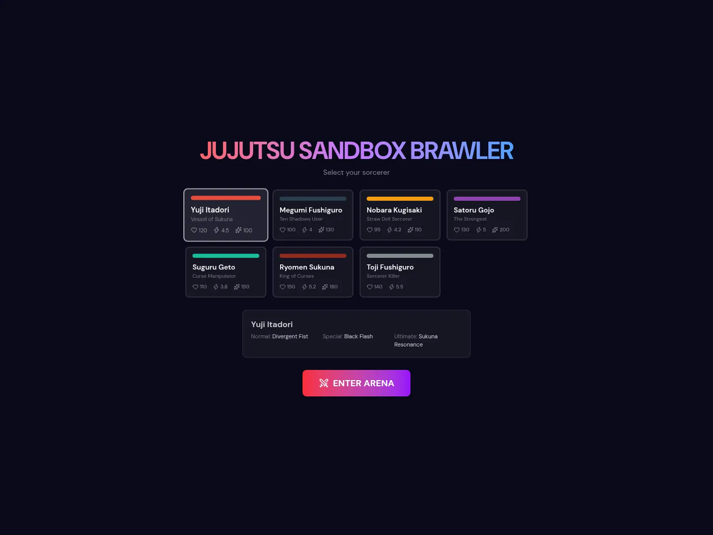 Jujutsu Sandbox Brawler