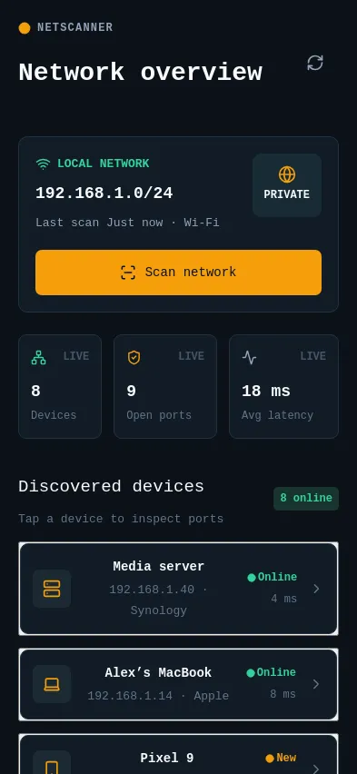 NetScanner Mobile
