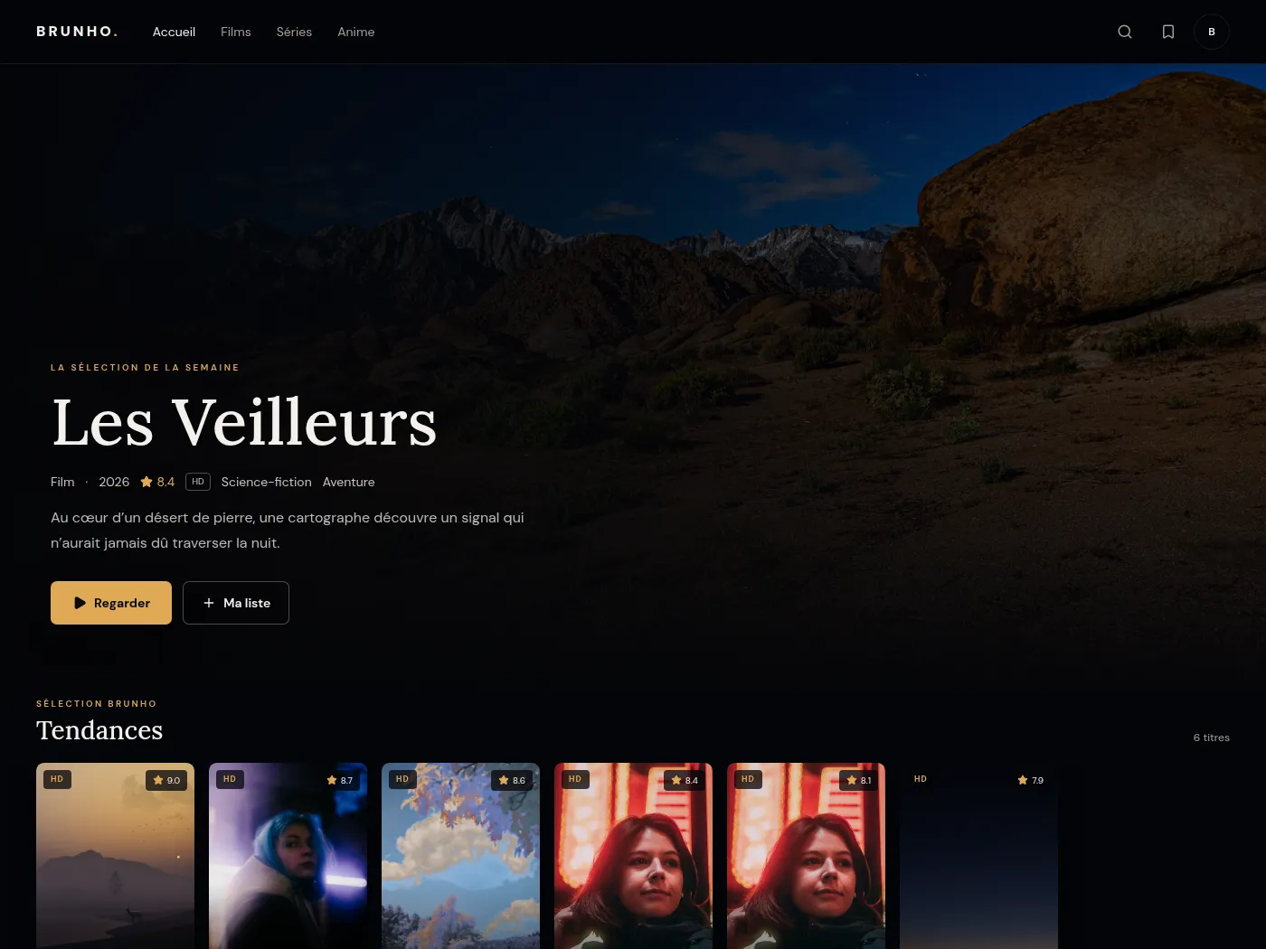 BRUNHO Streaming Platform