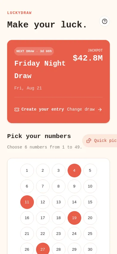 LuckyDraw Mobile