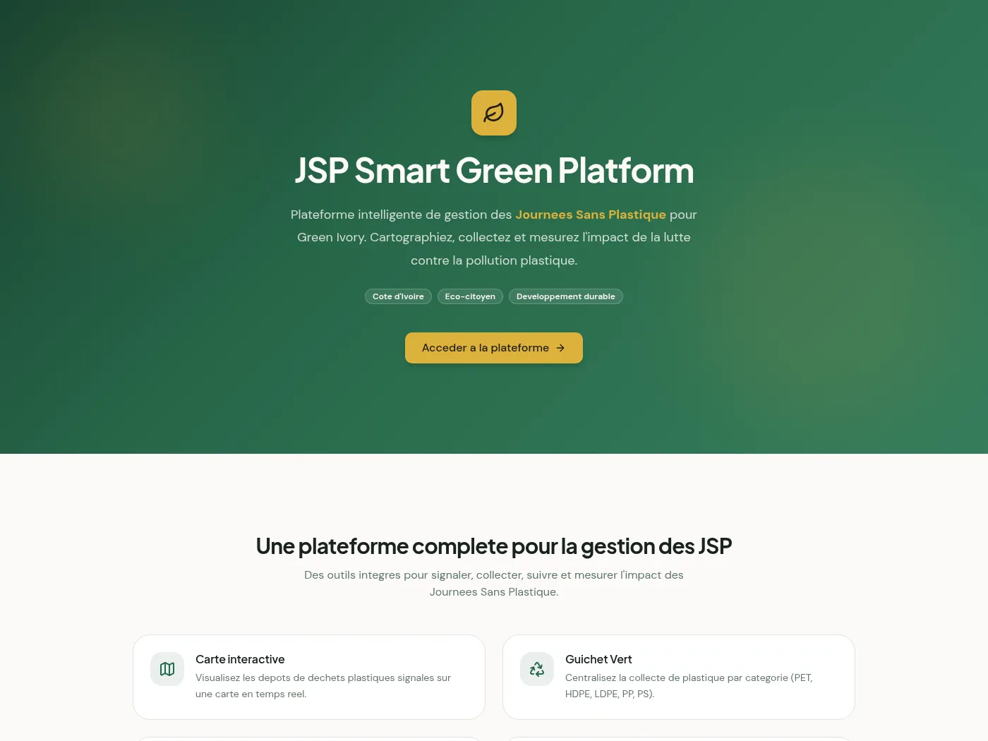 JSP Smart Green Platform