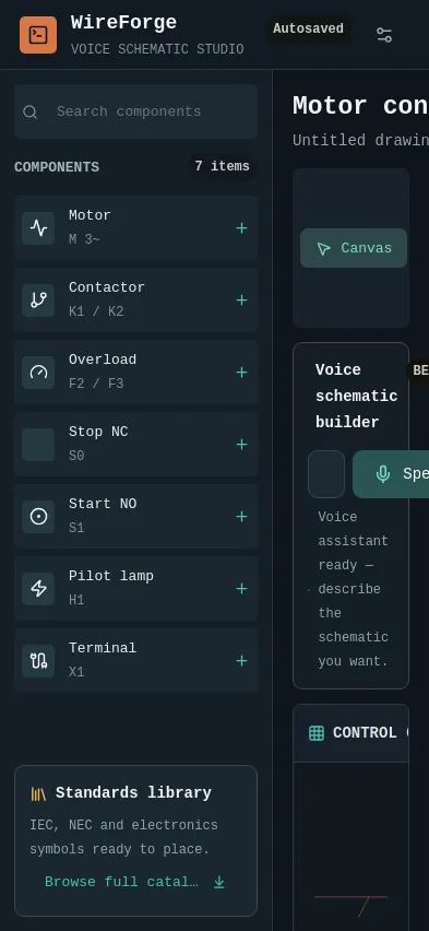 Voice-Driven Schematic App
