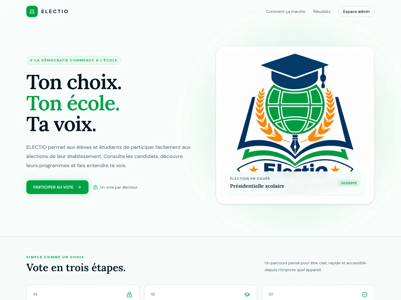 ELECTIO School Elections
