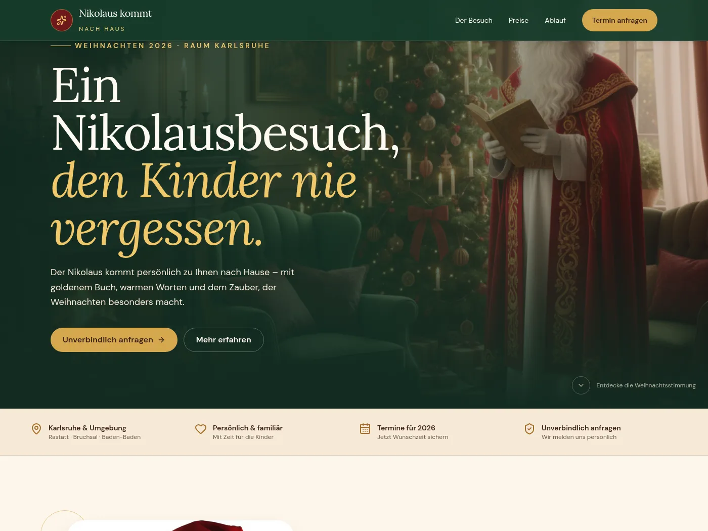 Nikolaus Booking Portal