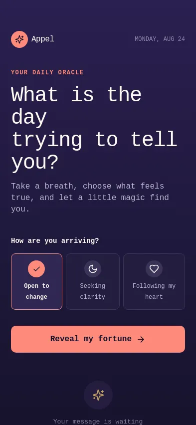 Appel Fortune Predictor