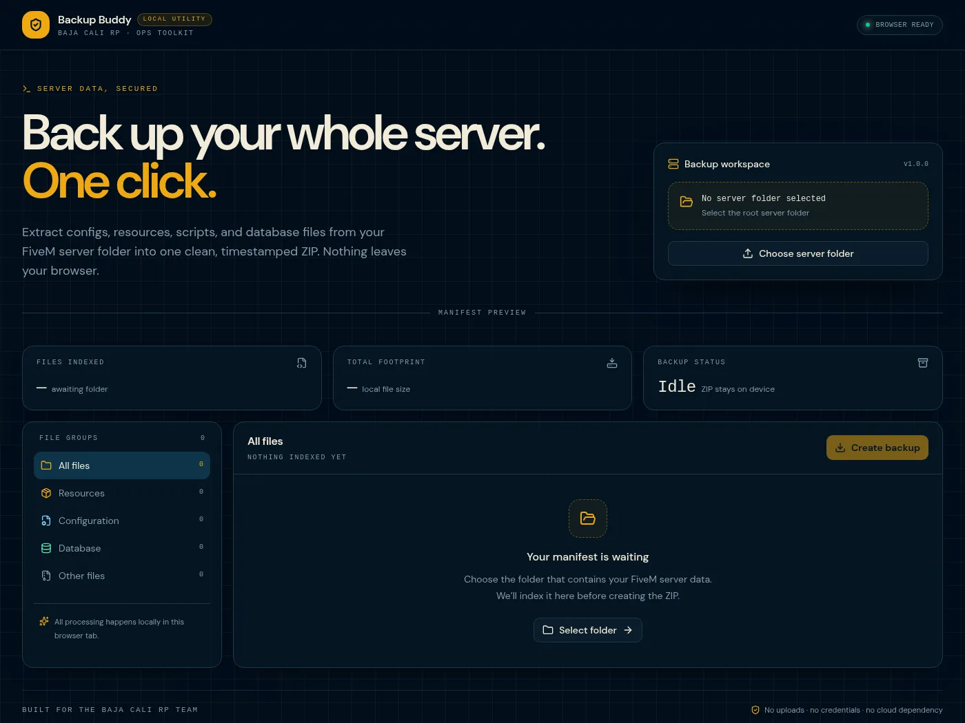 FiveM Server Backup Buddy